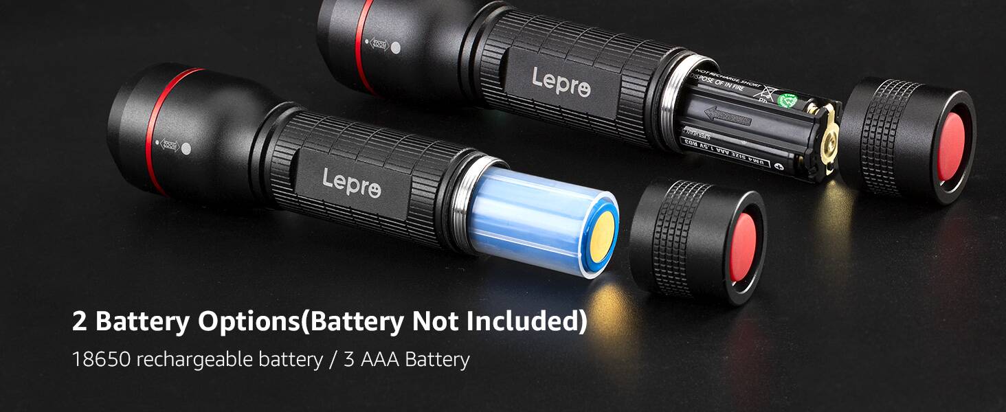 Lepro LED Torch, LE2000 Torch, 5 Lighting Modes, Water Resistant ...