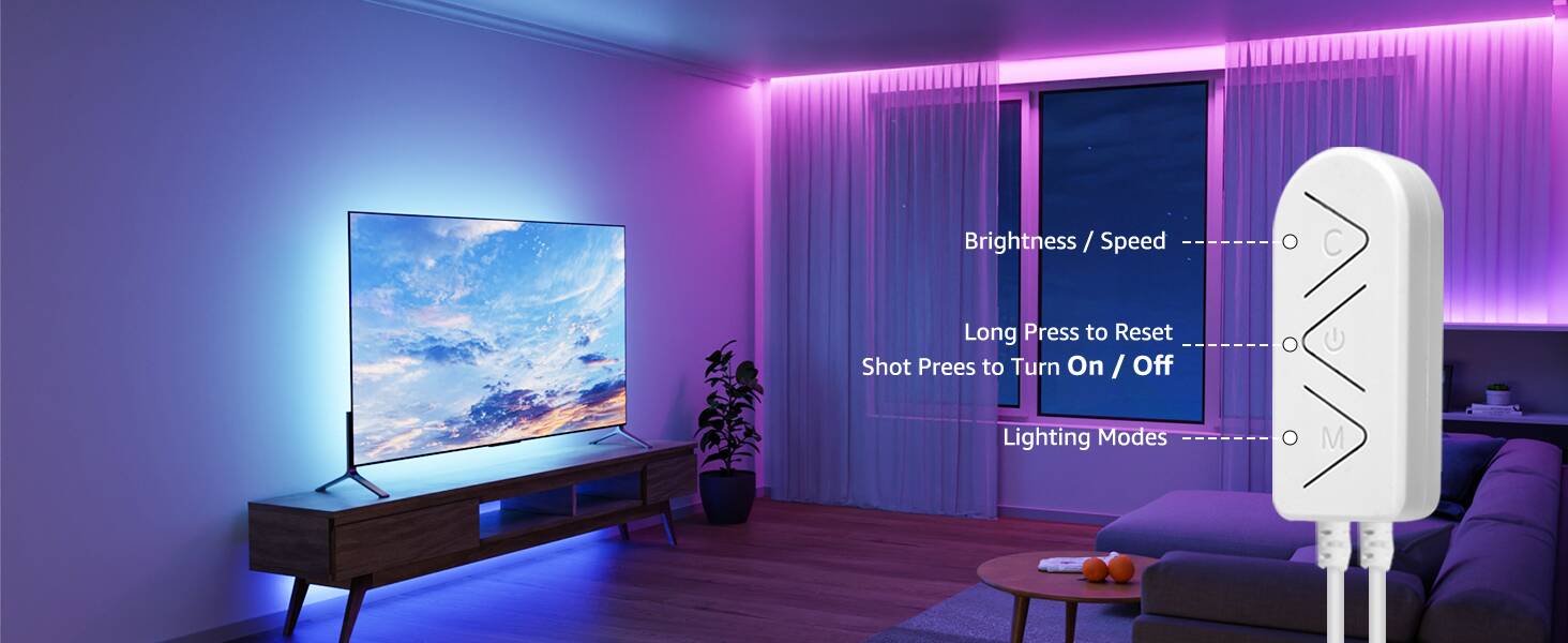 LE Alexa LED Strip Light 5m, Smart WiFi App Control RGB LED Strip, 150 ...