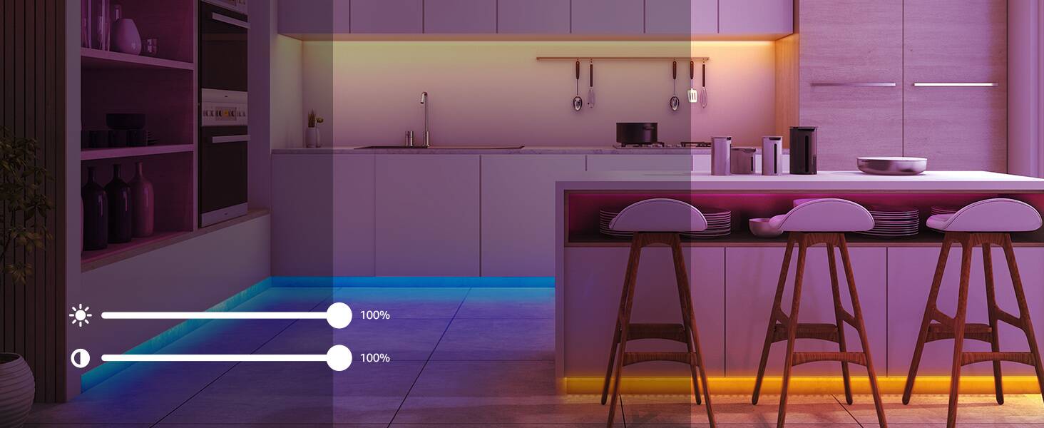 LE Alexa LED Strip Light 5m, Smart WiFi App Control RGB LED Strip, 150 ...