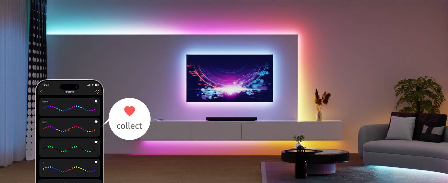 Lepro AI Smart LED Strip Light 10M, Alexa & Google Assistant Compatible ...