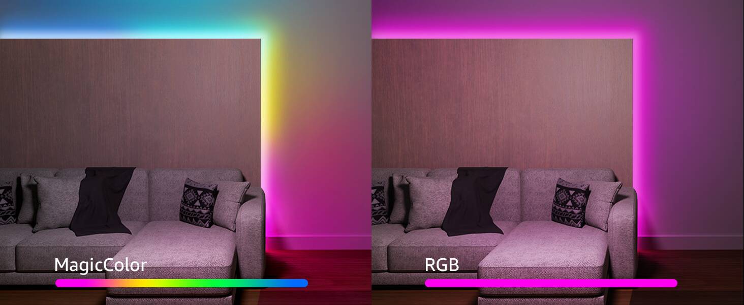 Lepro RGBIC 10M LED Strip Lights, Multi Colour Chasing Dreamcolour LED ...