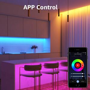 Lepro LED Strips Light with Remote, Voice Control, APP Control ...