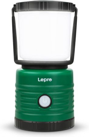 Lepro Camping Light Battery Powered Camping Lantern 1500 Lumen 4 Light Modes IPX4 Waterproof for Camping Hiking Fishing Power Cuts Emergency and More