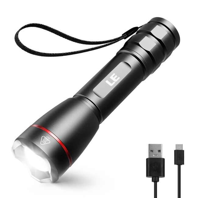 LE LED Torch, Super Bright LP3000 Torch, IPX7 Waterproof, 5 Lighting ...