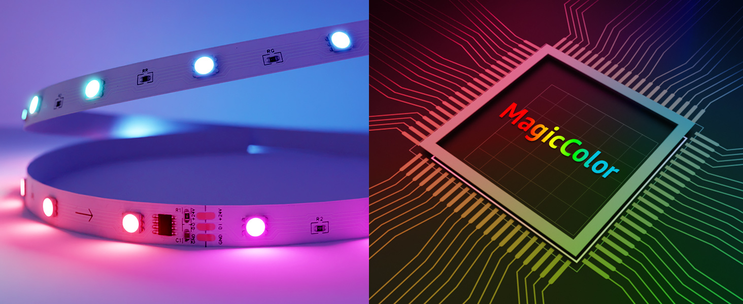 Lepro AI Smart LED Strip Light 10M, Alexa & Google Assistant Compatible, Segmentable Colour, App ...