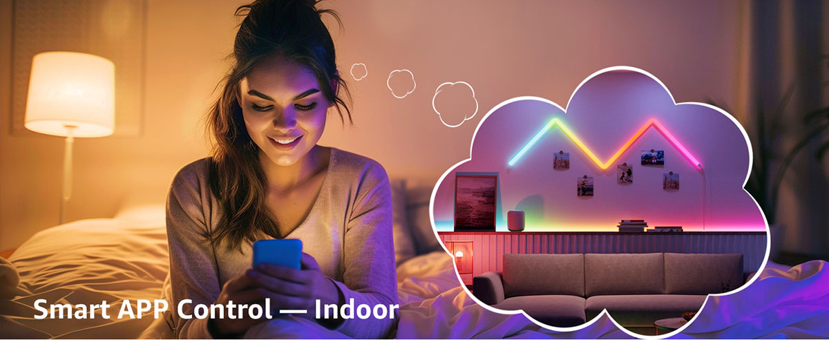 Lepro AI Smart Wall Lights WL1, App & Voice Control, Segmentable, Music ...
